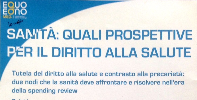 Sanità, si apre il dibattito |per diritto alla salute
