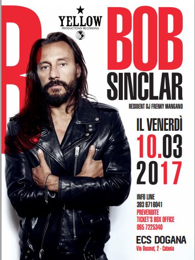 Venerdì si balla a Catania |Arriva il grande Bob Sinclair