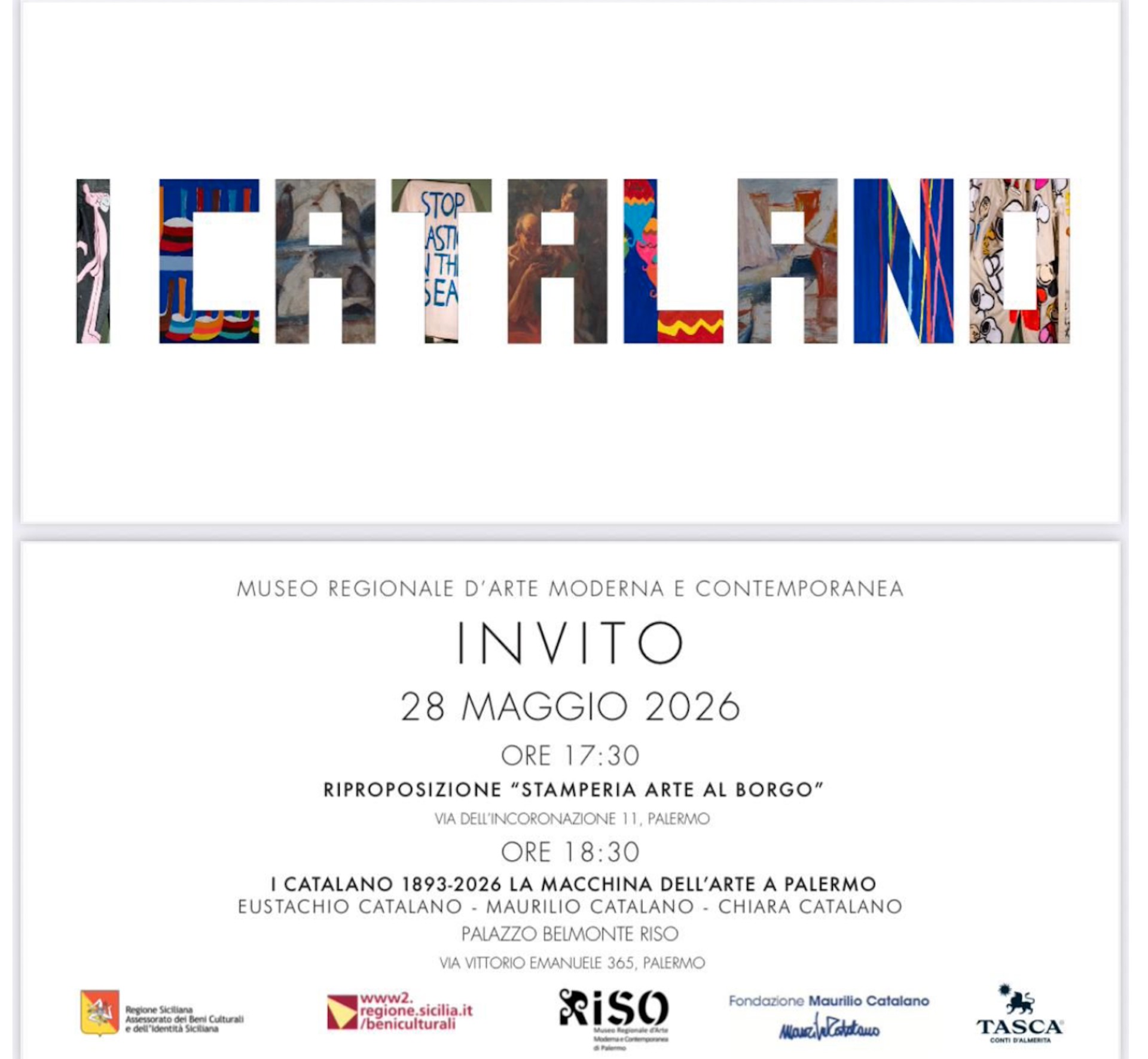 A Palermo la mostra "I Catalano 1893 – 2026. La Macchina dell’Arte"